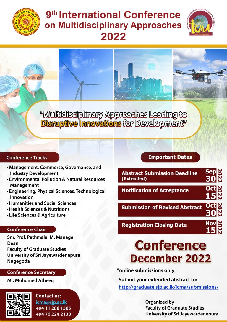 International Conference on Multidisciplinary Approaches – iCMA